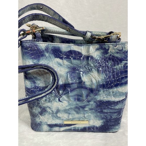 Brahmin | Bags | Brahmin Mini Amelia Satchelshoulder Bag In Chambray ...